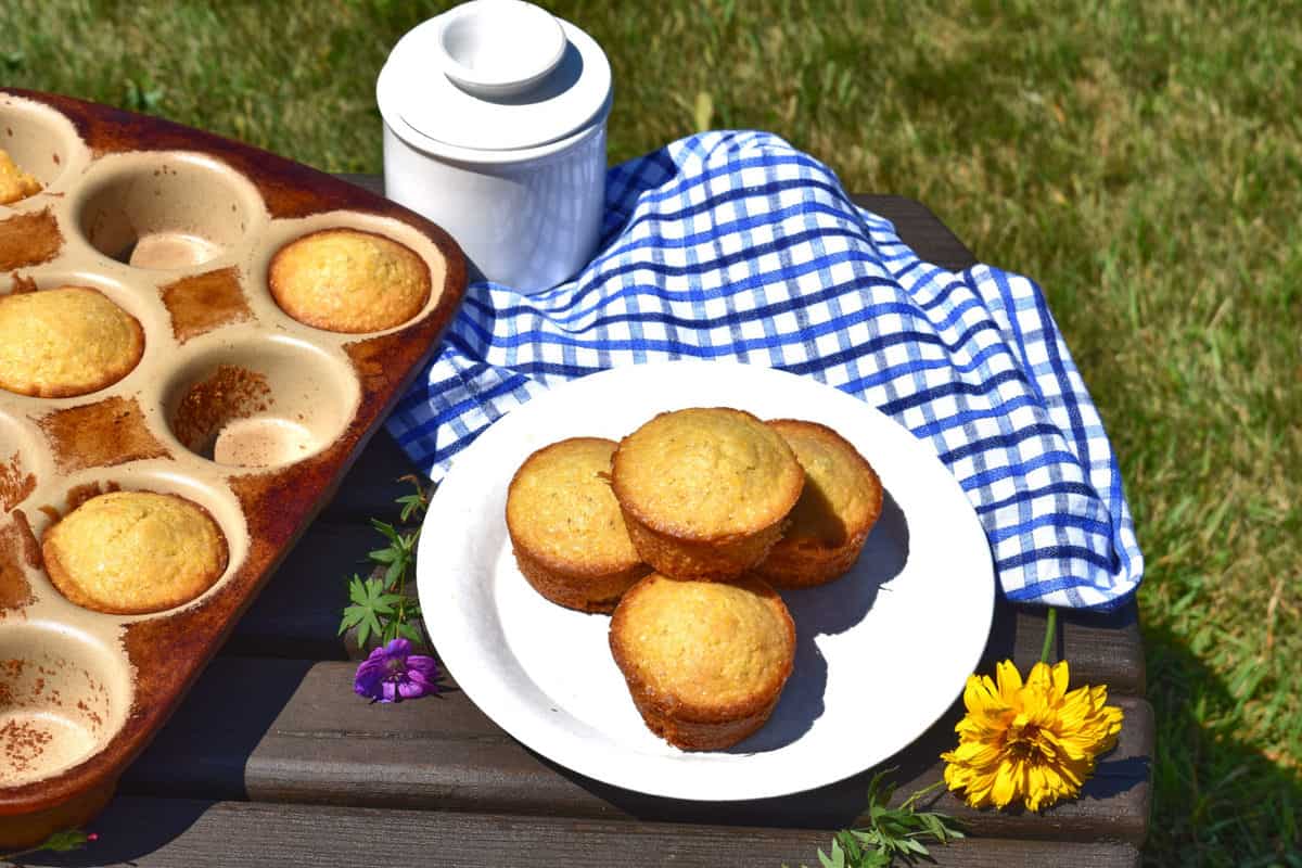 Maple Cornbread Muffins - A Pure Palate