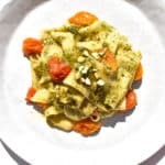 Homemade Pappardelle Pasta with Pistachio Pesto and Roasted Cherry ...